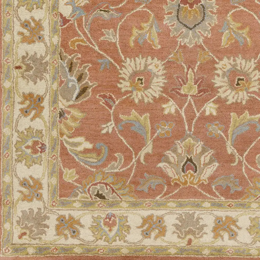 Caesar Hand-Tufted Wool Rug - Medium Brown/Dusty Sage