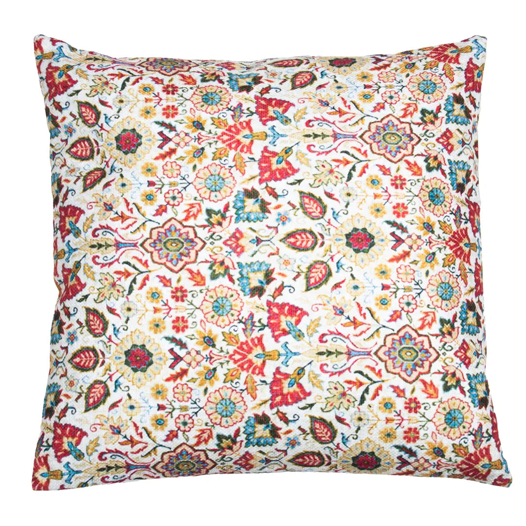 Symmetrical Floral Ornate Design Cushion Covers