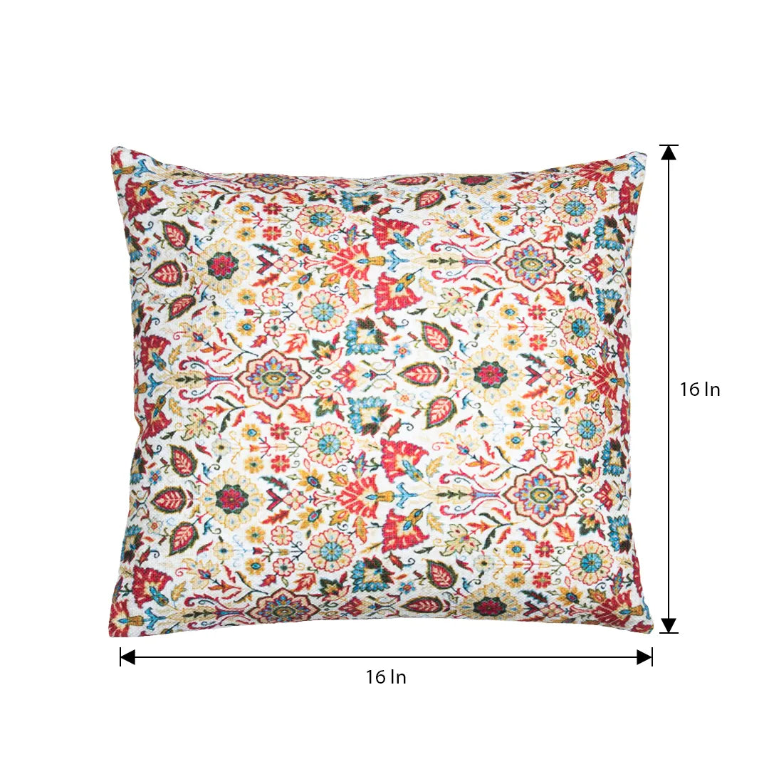 Symmetrical Floral Ornate Design Cushion Covers